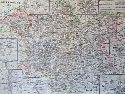 Brandenburg Province Prussia German Confederation Germany 1849 Renner ...