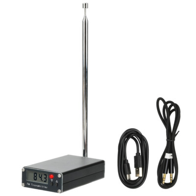 76-108MHz LCD Digital FM Transmitter 2000M 0.5W FM Stereo Transmit For ...