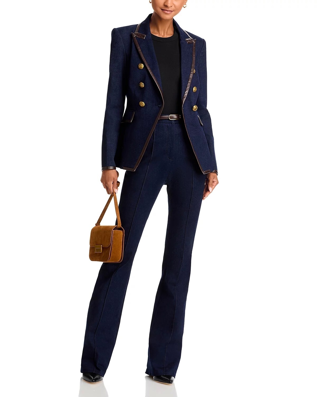 New Veronica Beard Miller Dickey Denim Blazer, Hot! Size 0 | eBay