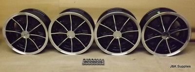 MINI 13x5.5 JBW D1 WHEELS CAR SET OF 4, 5.5x13 16ET 4X101.6 FIT CLASSIC ...