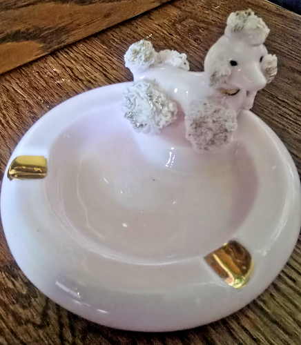 Vintage Rare light Pink 1950s Spaghetti Poodle Ashtray KB40205 Mid ...