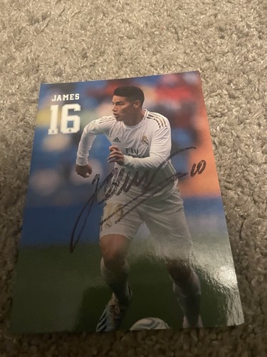 James Rodriguez Signed Official Real Madrid Club Card | eBay