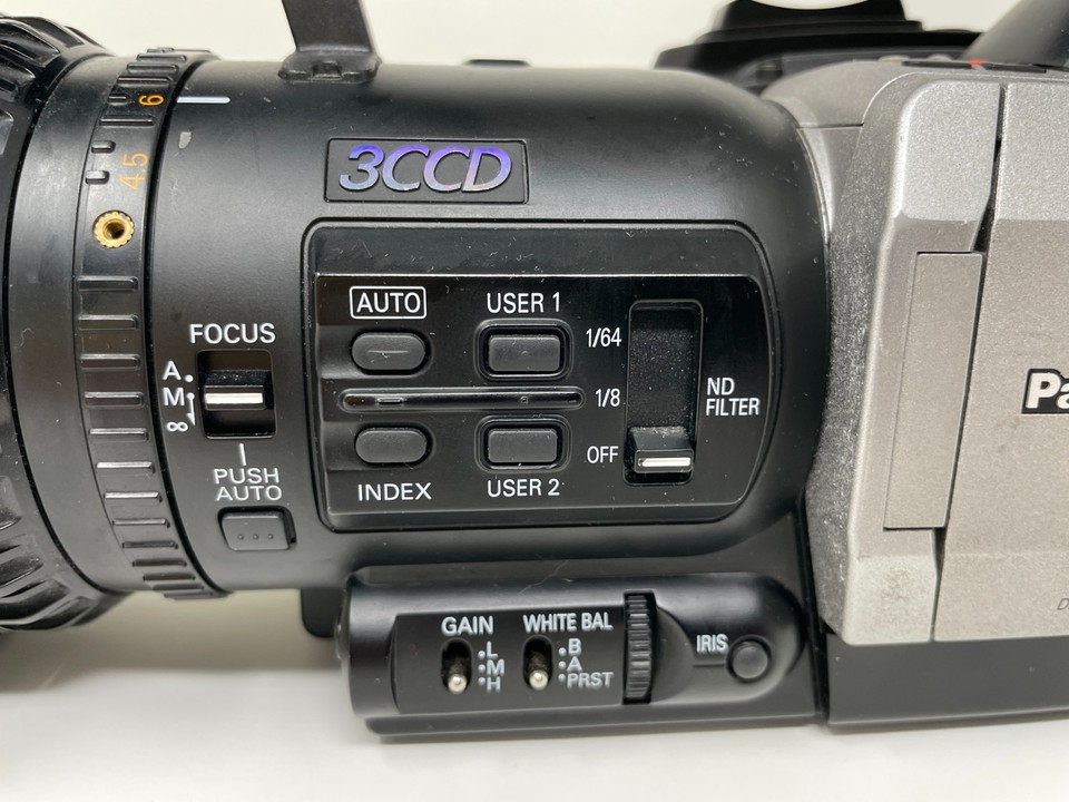 Panasonic AG-DVX100 3CCD MiniDV Camcorder – Untested No Charger w/ Hard ...