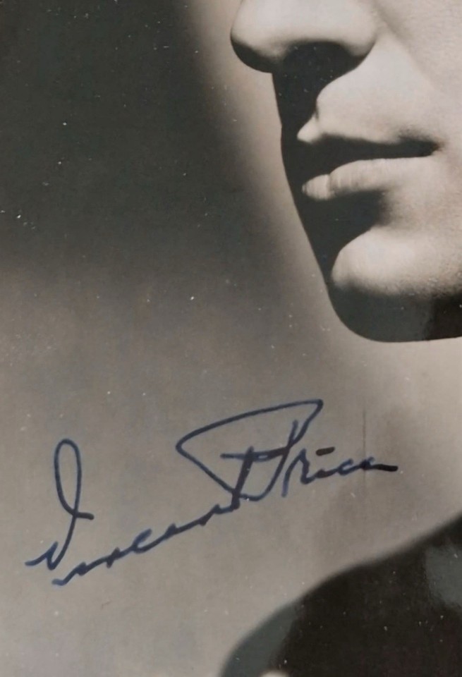 VINCENT PRICE Autographed Signed 8x10 Original Still 1944 | eBay
