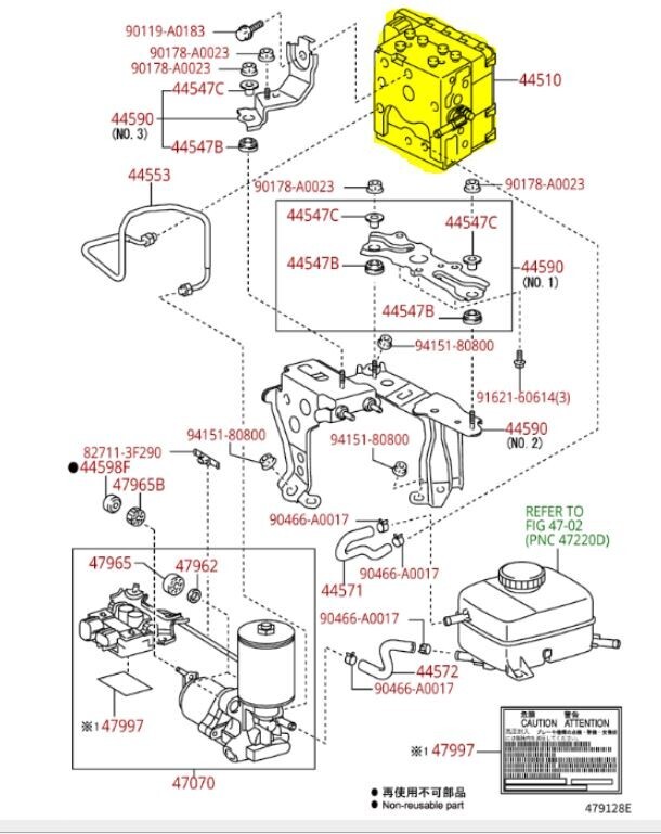 2010-2022 LEXUS RX450h genuine NEW ABS BRAKE ACTUATOR MODULATOR ...