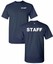 Staff T-Shirt Silkscreen Front & Back Heavy Cotton 13577 | eBay