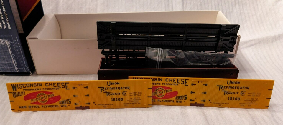 Branchline Trains Blueprint Kit #1319 40’ Reefer Wisconsin Cheese (HO ...