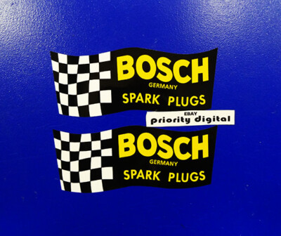2pc Bosch Germany Stickers Decals graphics SCCA Rally aufklebers Racing ...