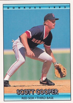 1992 Donruss #570 Scott Cooper MLB Boston Red Sox + (Yes 4 Free Mystery ...