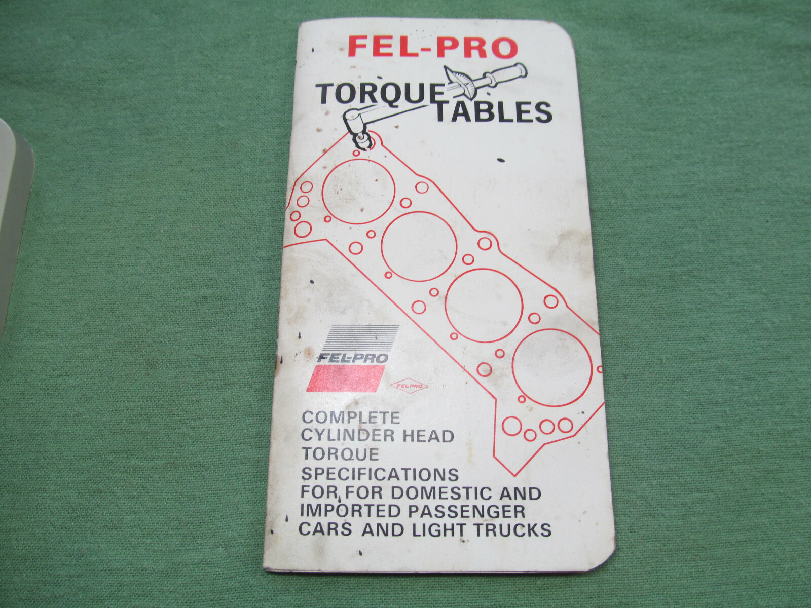 1975 Fel-Pro Torque Booklet - Cylinder Head Torque Specs & Tightening ...