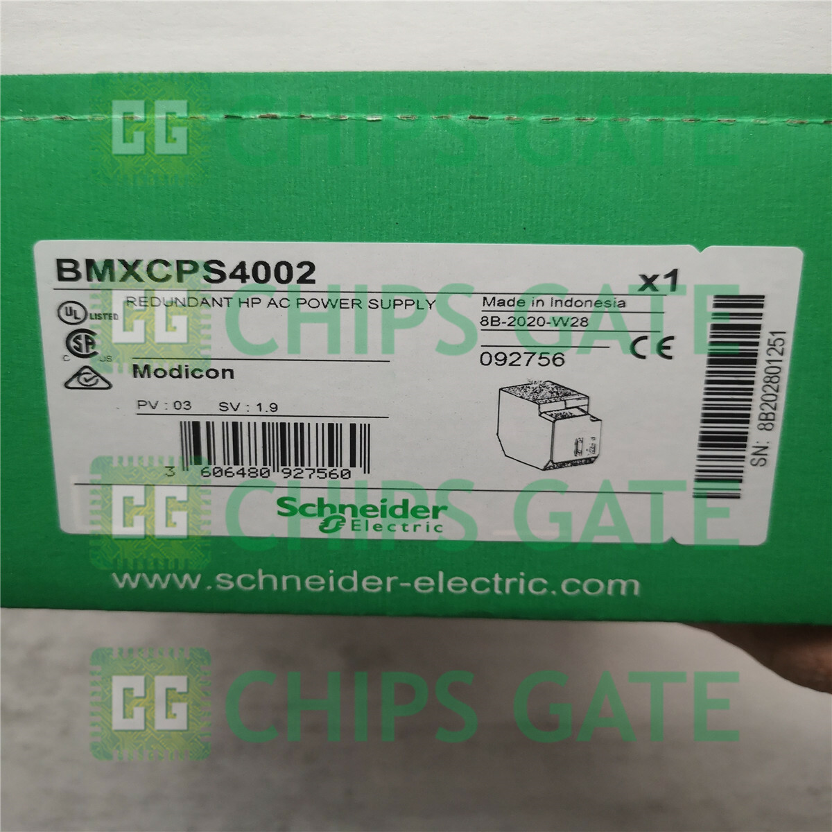 BMXCPS4002 Schneider 40W, 110-220VAC redundant power supply Brand New ...