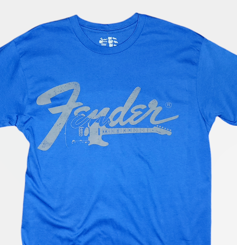 Men's T Shirt -Fender Music Tees-Guitar -Rocker Dude -NEW | eBay