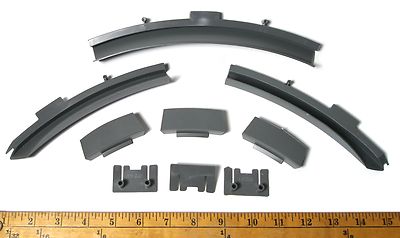 9pc TYCO TCR Slot less Car Total Control Race HIGH BANK TRACK CLIPS ...