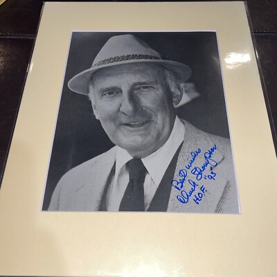 Chuck Thompson Autographed Signed 8x10 Matted And Ready To Frame H.O.F ...