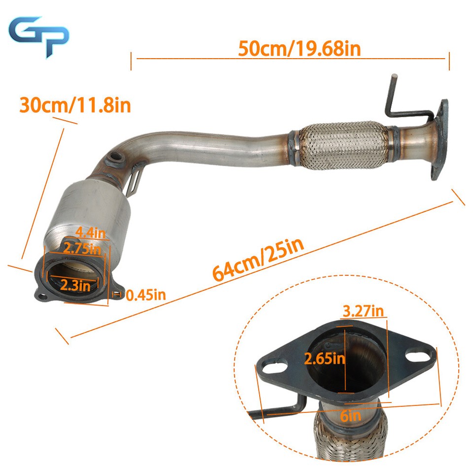 Front Rear Catalytic Converter For Chevrolet For Equinox 2.4L 2010-14 ...