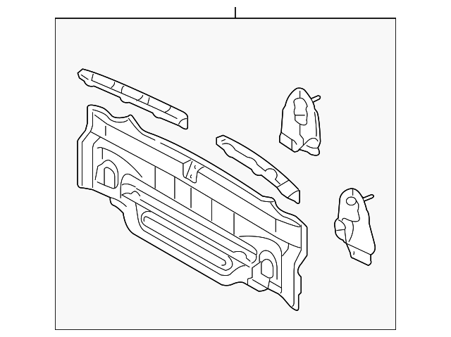 Toyota 5830706100 Genuine OEM Rear Body Panel for sale online | eBay