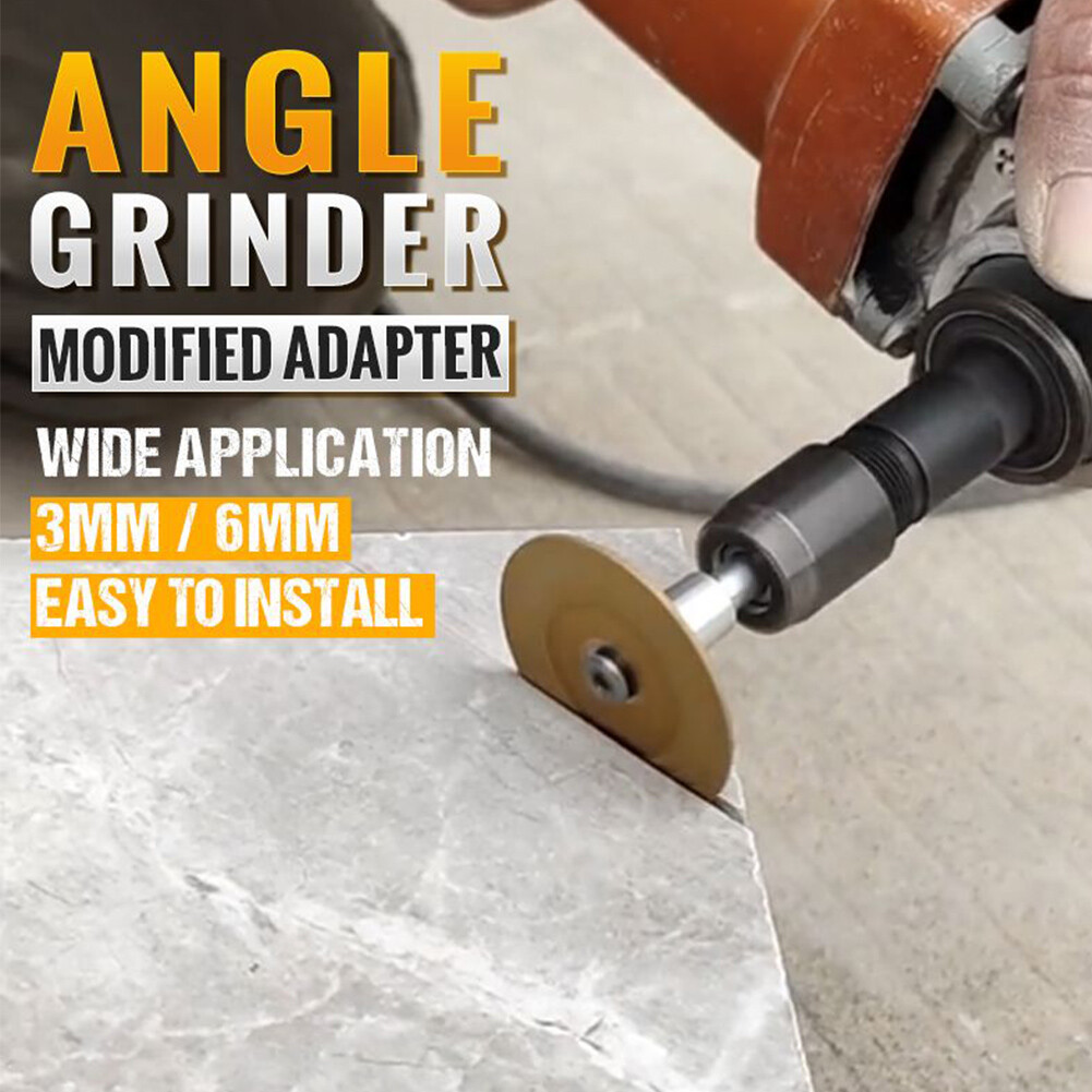 3/6mm Angle Grinder to Straight Grinder Chuck for 100-type Angle ...