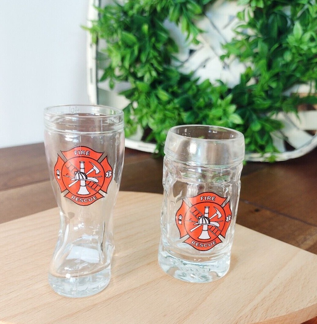 Firefighter Mini Shot Glasses - Gifts for Fireman -Mini Boot Shot ...