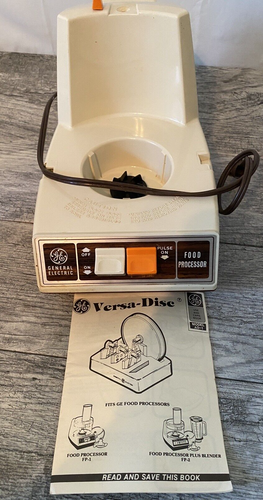 Vintage GE General Electric Food Processor Beige D5FP1 For Parts * READ ...