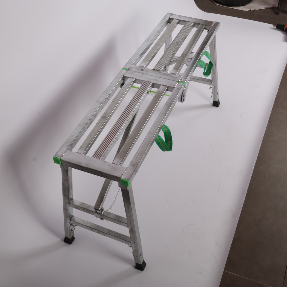 Folding Hop Up Work Platform Step Up Bench Plasterers Ladder Stool ...