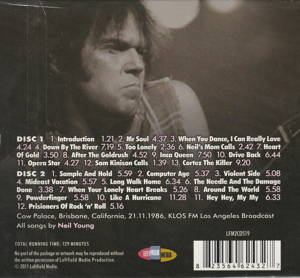 NEIL YOUNG - COW PALAC*E 1986. 2CD | eBay
