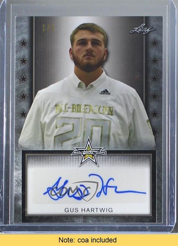 2020 Leaf Metal US Army All-American Bowl Tour 1/1 Gus Hartwig #ATA-GH1 ...