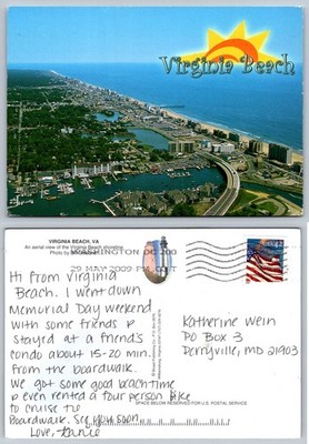 Continental Virginia Beach Virginia Aerial Postcard | eBay