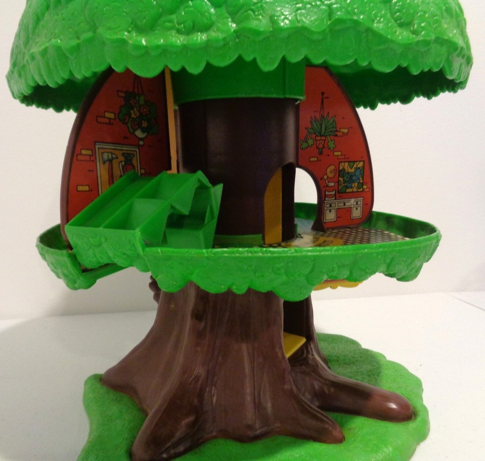 Vintage 1970's Kenner Tree Tots FAMILY TREE HOUSE Playset | eBay