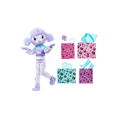 Barbie HKR06 Cutie Reveal Doll & Accessories, Cozy Cute Tees Lion ...