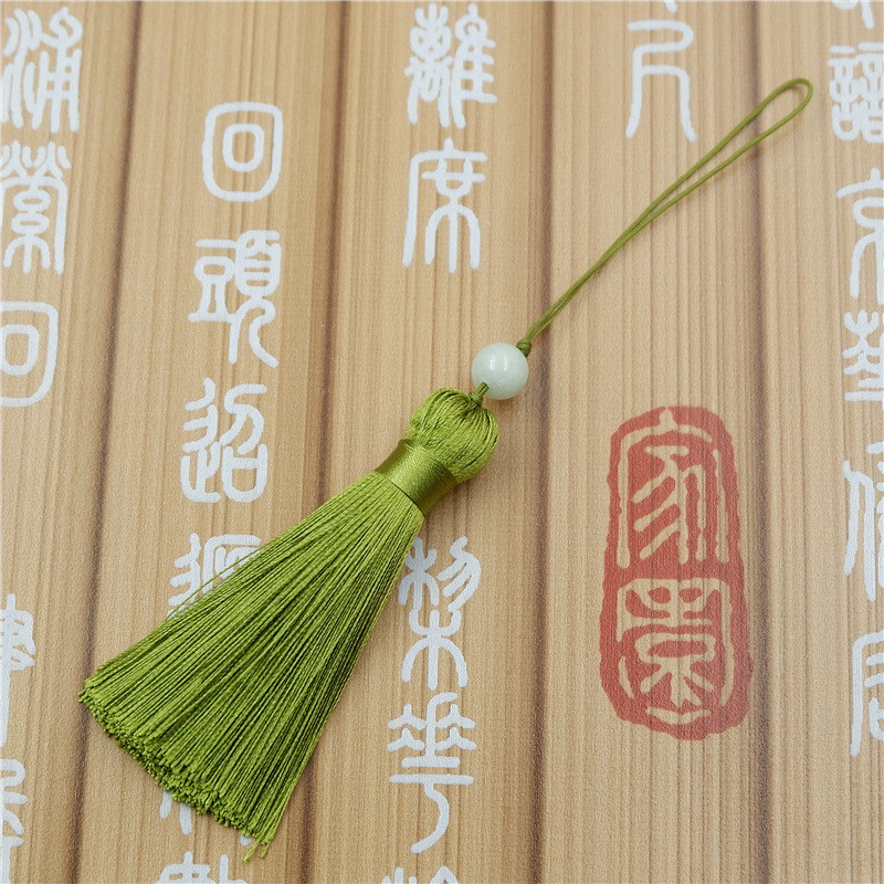 8cm Jade Bead Tassel Trim Craft Jewelry Making DIY Pendant 28 Colors ...
