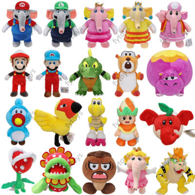 Super Mairo Bros Wonder Mario Luigi Plush Toys Peach Daisy Toadette ...