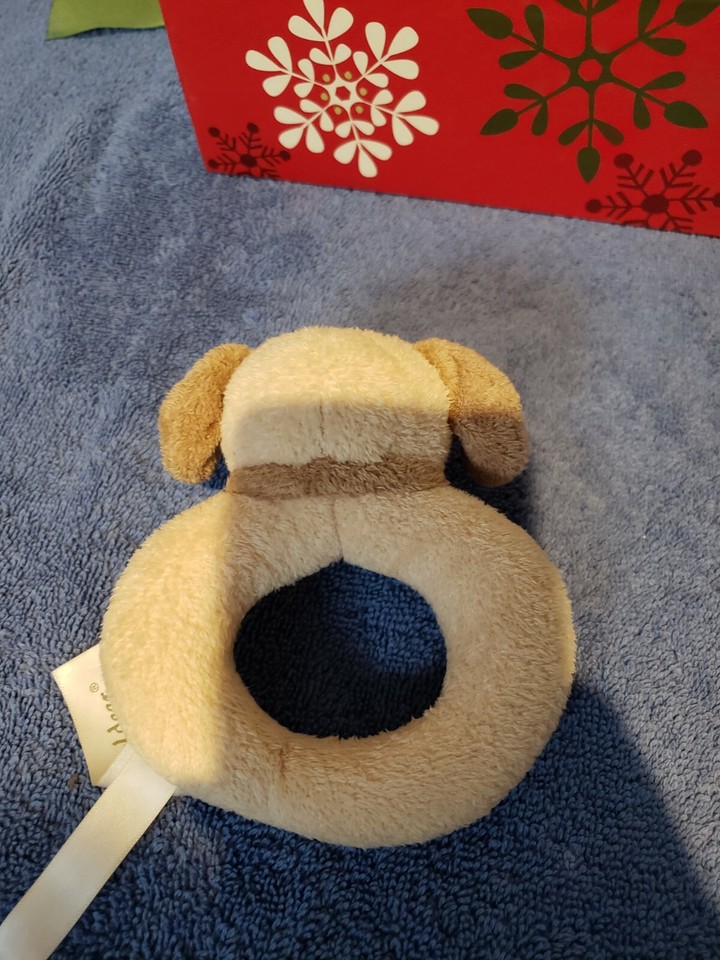 Angel Dear Dog Rattle Plush Stuffed Baby Toy 4.5'' | eBay