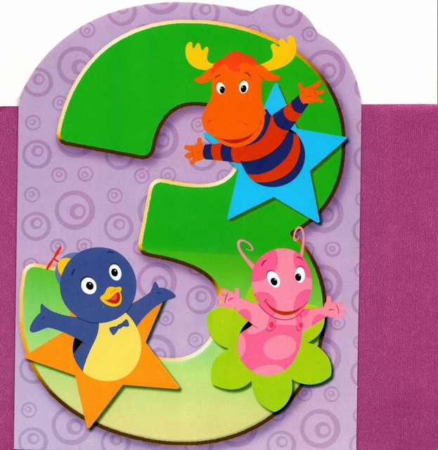 Nickelodeon The Backyardigans 3rd Birthday Card With Envelope by Kid ...