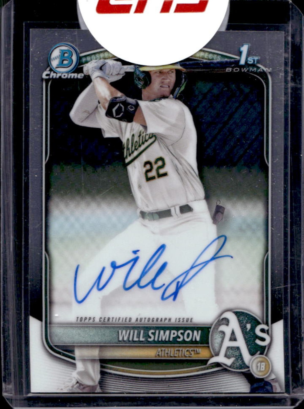 Will Simpson 2025 Bowman #CPA-WSI Chrome Prospect Auto (1st) Price ...