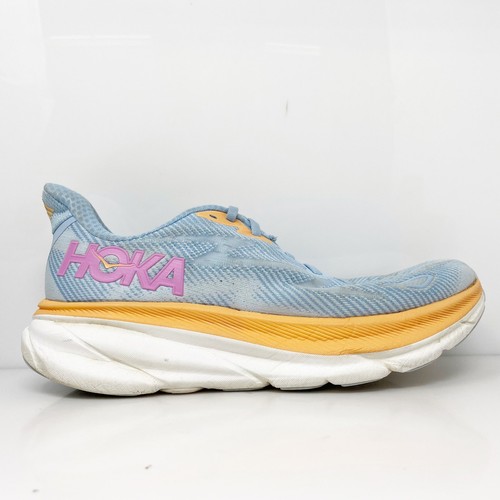 Hoka One One Womens Clifton 9 1127896 ABIW Blue Running Shoes Sneakers Sz 9.5 B | eBay