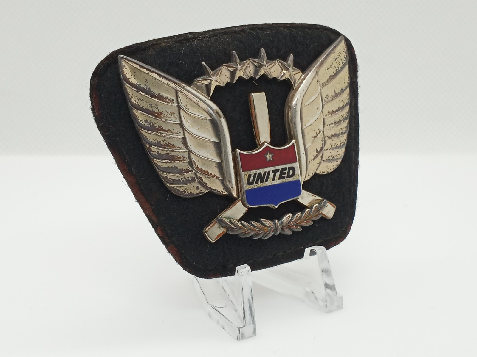 Vintage United Airlines Pilot Hat Badge Sterling Silver | eBay