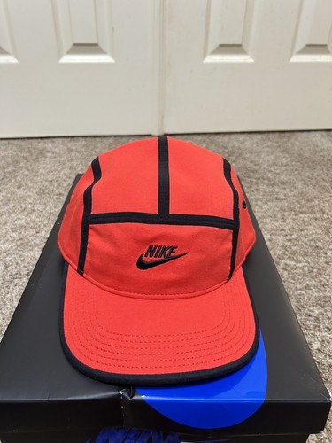 2013 Nike AW84 Adjustable Cap Unisex Red 5 Panel Hat Strapback 611751 ...
