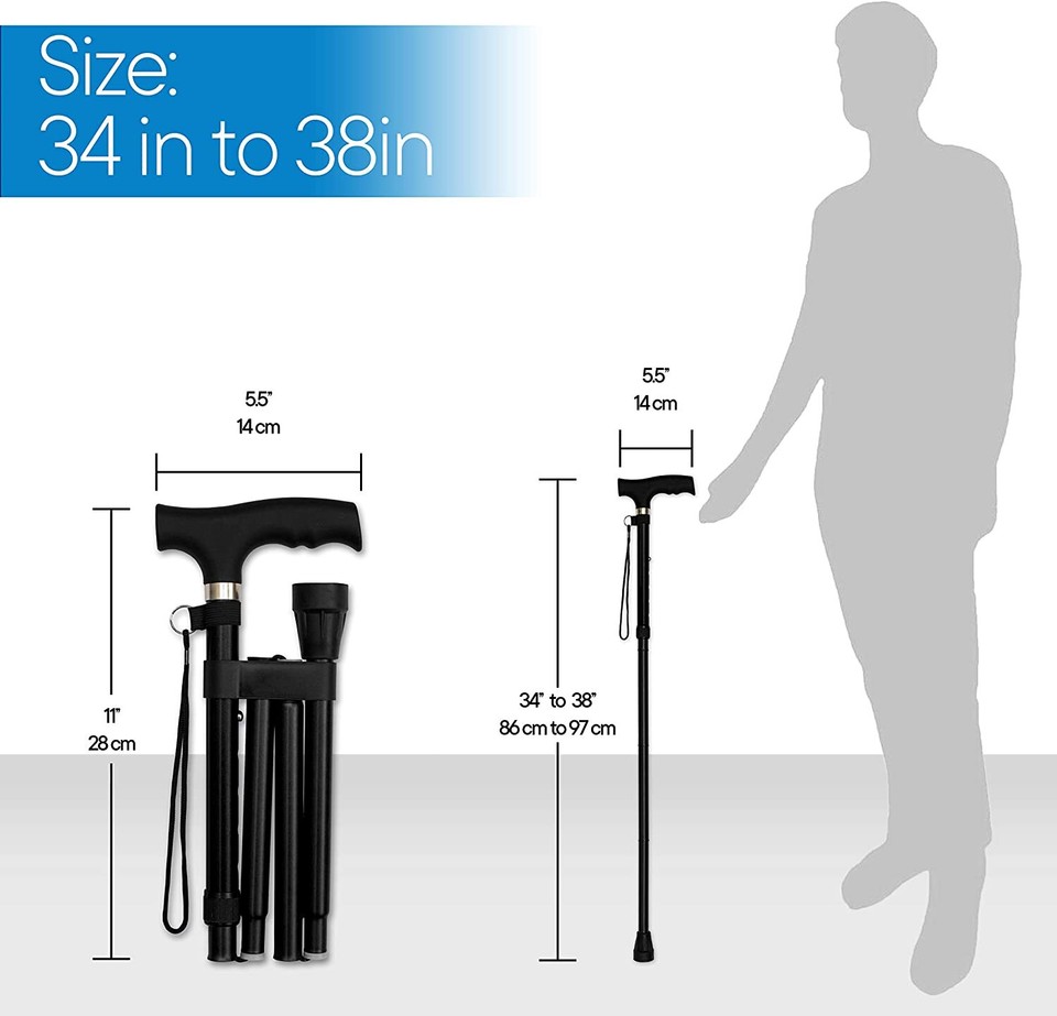 Adjustable Walking Cane Walking Stick Quad Cane/Single Point Cane for ...