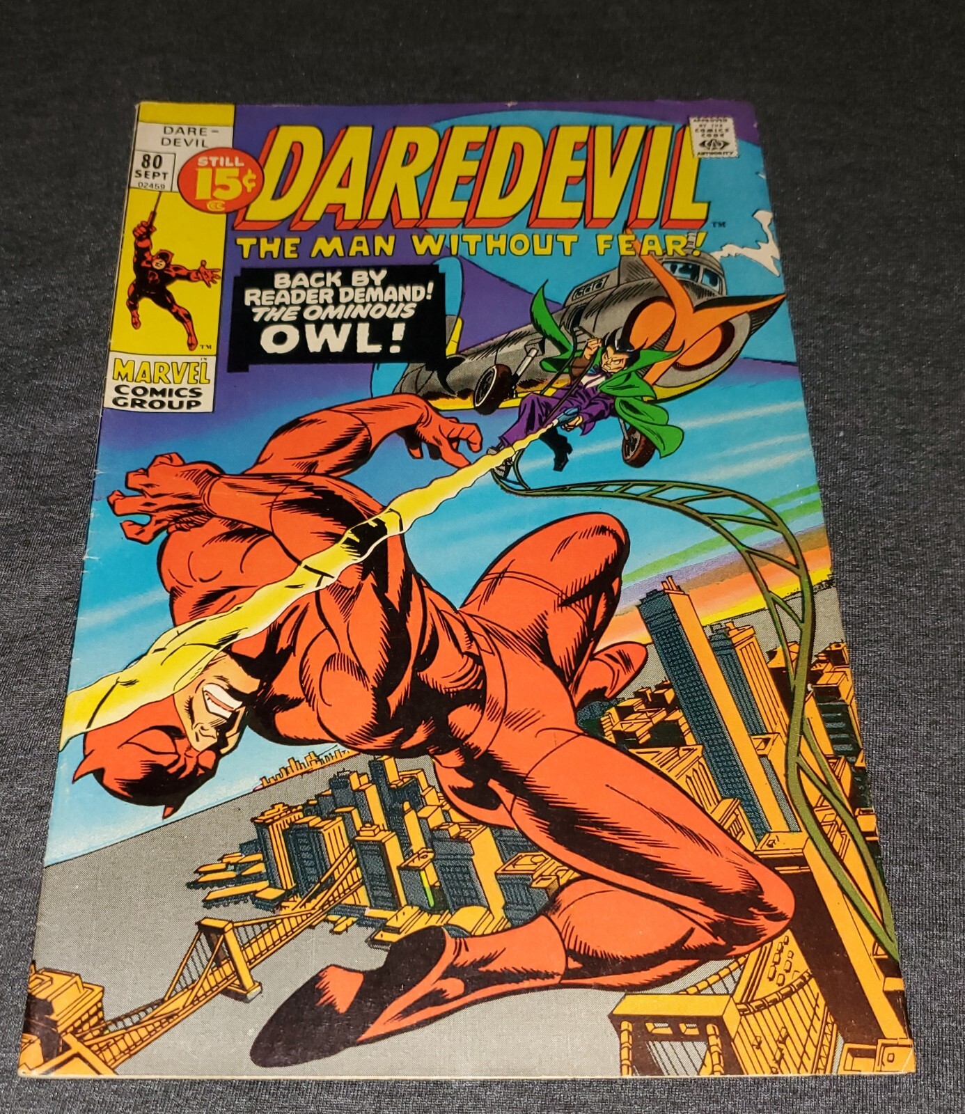 Daredevil #80 Fine- (5.5) Marvel Comics 1971 battles OWL | eBay
