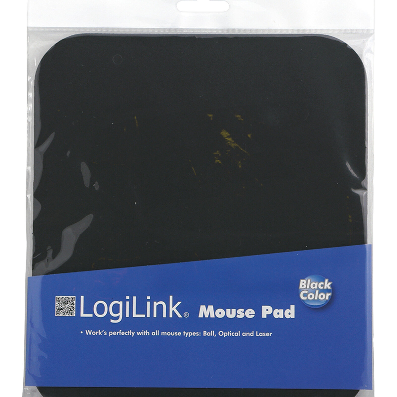 5x LogiLink mouse pad for laser ball and optical mouse pad black ID0096 ...