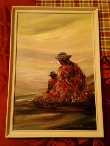 Patagonia - Peter Panow (1902-75) Large Original Oil Painting Men ...