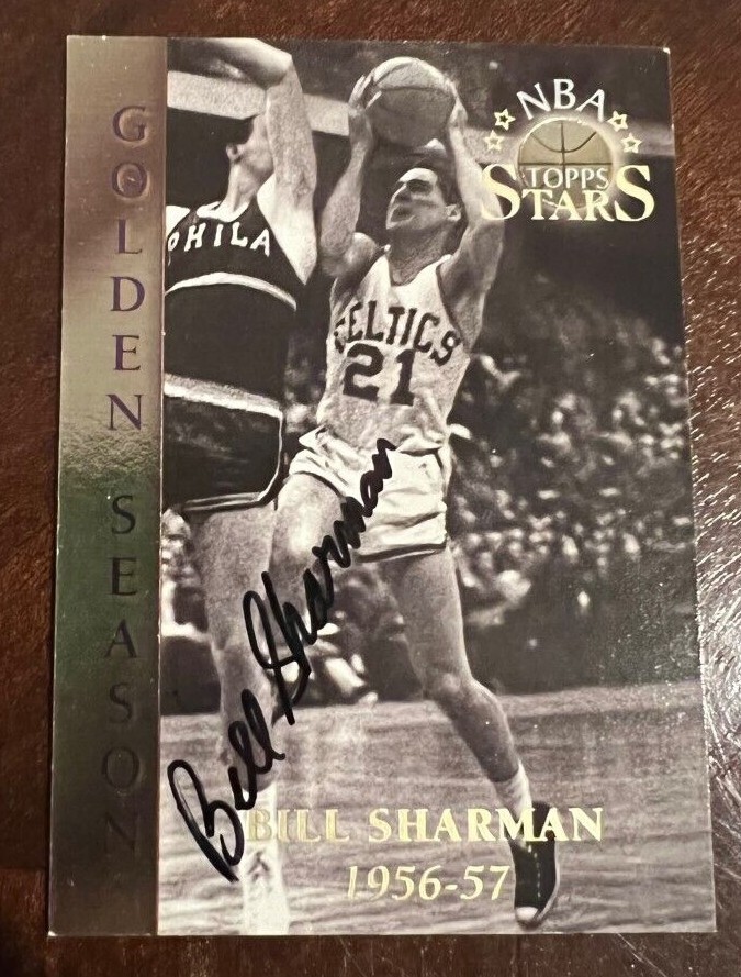 Bill Sharman signed autographed 1996 Topps Stars card NBA Boston ...