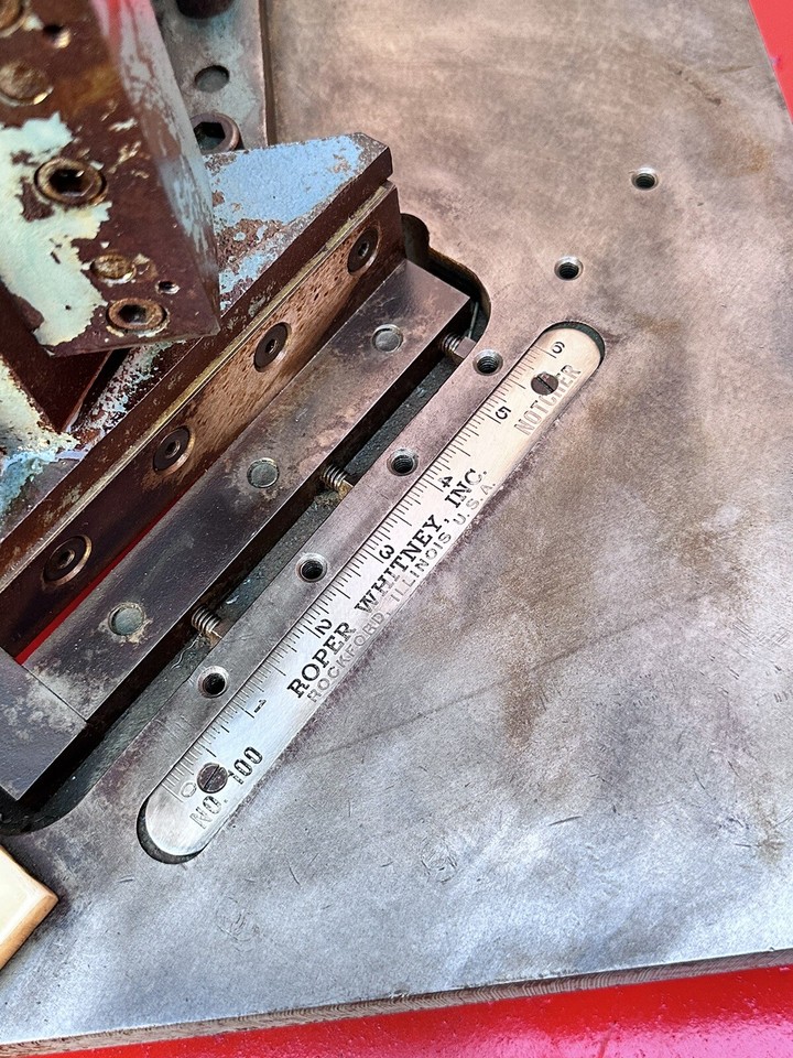 Roper Whitney No 100 sheet metal notcher tinsmith bench shear ...