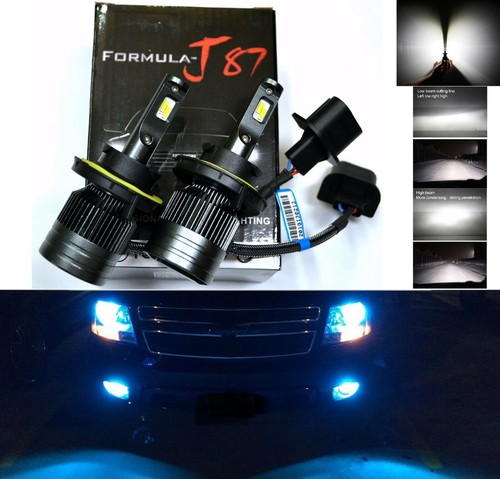 LED Kit G 100W 9008 H13 8000K Icy Blue Headlight Two Bulbs High Low ...