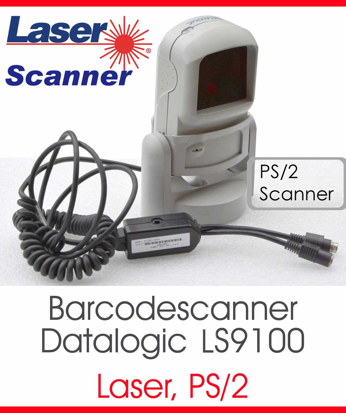 Barcode Scanner Laserscanner Datalogic LS9100 For Till Warehouse Retail ...