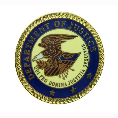 DOJ Department of Justice Federal Agency Seal Logo Lapel Pin Law ...