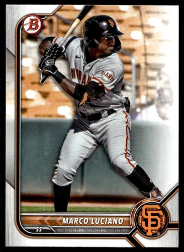Marco Luciano 2022 Bowman Draft BD-129 San Francisco Giants Baseball ...