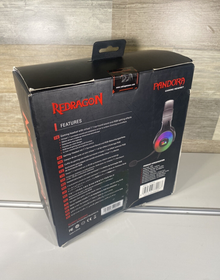 Redragon Pandora Gaming Headset with RGB lighting effects MODEL ...