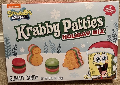 Spongebob Squarepants Krabby Patties Gummy Holiday Mix Candy Giant ...