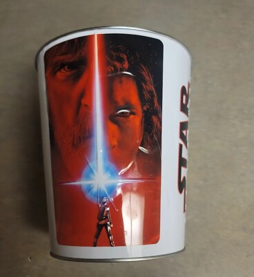 Star Wars VIII The Last Jedi Luke Skywalker Popcorn Tin Bucket AMC ...